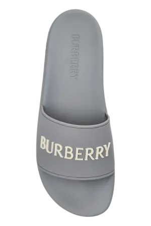 Burberry Furley Slides With Embossed Logo