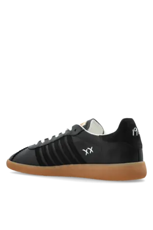 Dsquared2 Low-top Leather Sneakers With Graphic Detail