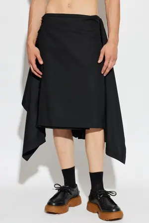 Alexander McQueen Asymmetrical Pleated Skirt