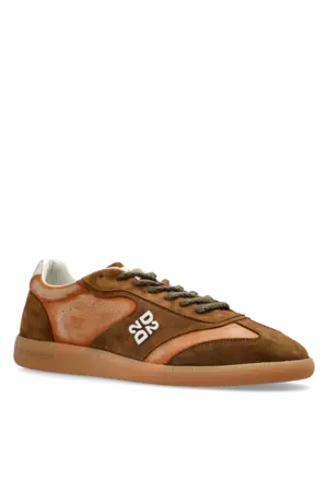 Dsquared2 Low-top Sneakers With Suede And Leather Detailing - Brown
