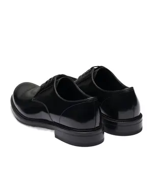 Prada Brushed Leather Lace-up Shoes