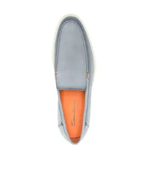 Santoni Almond-toe Slip-on Loafers