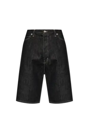 Studio Nicholson Marylebone' Rigid Denim Bermuda Shorts - Black