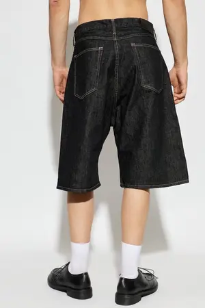 Studio Nicholson Marylebone' Rigid Denim Bermuda Shorts - Black