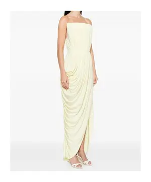 Stella McCartney Sleeveless Strapless Draped Maxi Dress