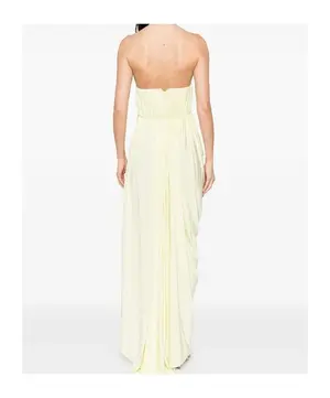 Stella McCartney Sleeveless Strapless Draped Maxi Dress