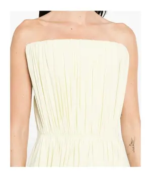 Stella McCartney Sleeveless Strapless Draped Maxi Dress