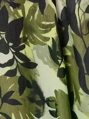 Armani Exchange Leaf Print Mini Skirt