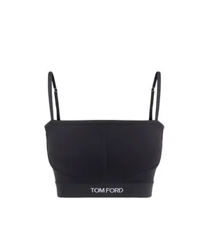 TOM FORD Logo Waistband Bra - Black