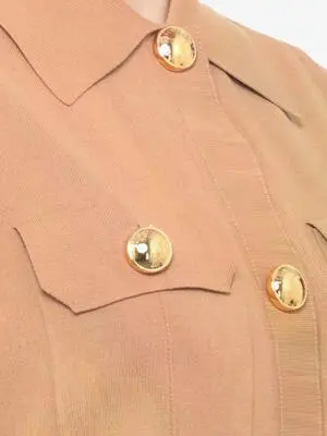 Elisabetta Franchi Two-tone Button-up Mini Dress
