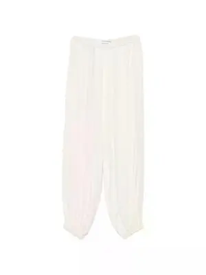THE FRANKIE SHOP Ivory Elasticated Waist Trousers