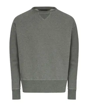 MAISON MARGIELA Round Neck Long Sleeved Sweatshirt - Gray