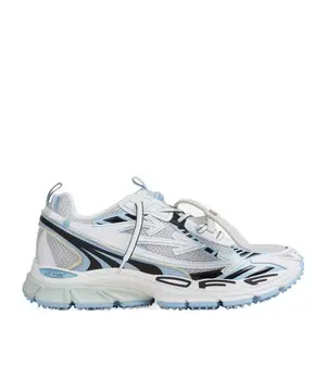Off-White Lace-up Sneakers With Perforated Details - White