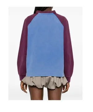 SHUSHU/TONG Raglan Sleeve Logo Embroidered Sweater