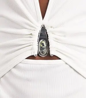 Christopher Esber Halterneck Pendant Maxi Dress