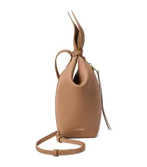 Loewe Leather Scarf Backpack - Brown