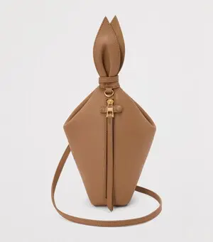 Loewe Leather Scarf Backpack - Brown