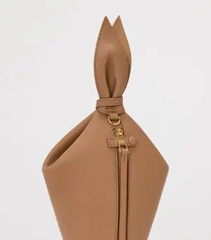 Loewe Leather Scarf Backpack - Brown