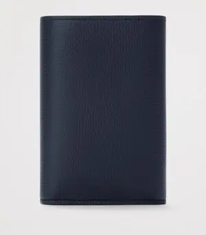 Loewe Small Leather Anagram Wallet - Navy