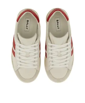 Bally Tyger Round Toe Lace-up Sneakers - White