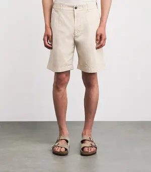 Eleventy Stretch-cotton Chino Shorts