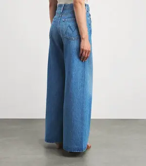 MOTHER The Lemon Twist Sneak Wide-leg Jeans