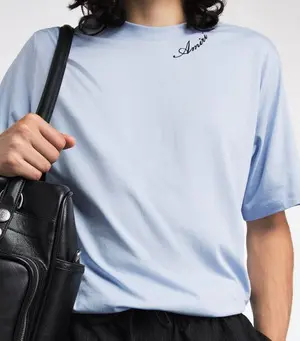 Amiri Cotton Script T-shirt - Blue