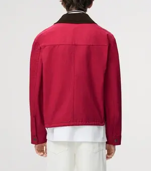 Loewe Cotton Workwear Jacket With Anagram Detail