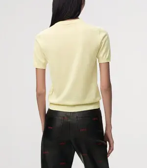 Loewe Wool-blend Anagram Top - Yellow