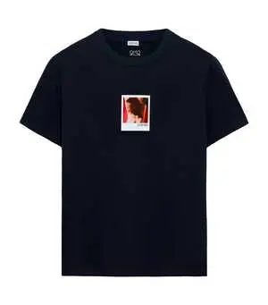 Loewe Cotton-blend Printed T-shirt - Navy