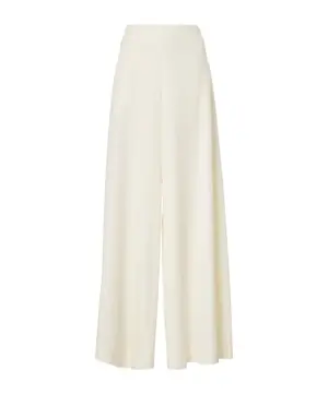 THE ROW Dela Wool Wide-leg Pants - White