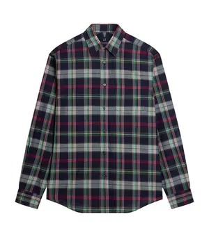 DUNHILL Dunhill Tartan Cashmere Blend Overshirt