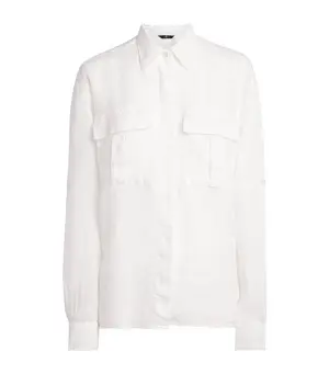 7 For All Mankind Linen Patch Pocket Shirt
