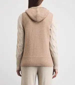 WILLIAM SHARP Cashmere Gilet With Crystal Embellishments