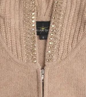 WILLIAM SHARP Cashmere Gilet With Crystal Embellishments