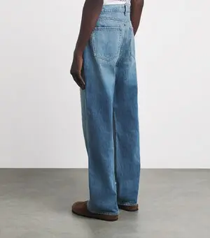7 For All Mankind Wide Leg Jeans - Blue