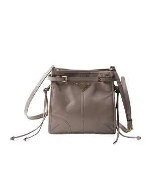 Prada Prada Bonnie Leather Mini Shoulder Bag Tin
