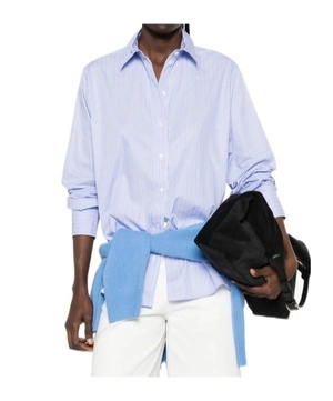 ANINE BING Striped Button-up Shirt