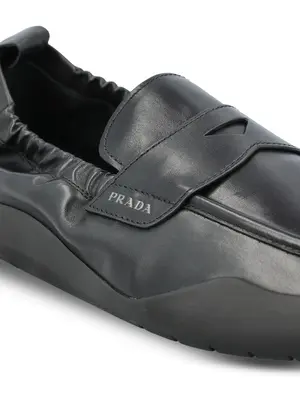 Prada Round Toe Slip-on Casual Shoes