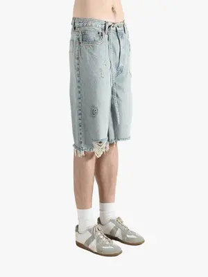 PALY HOLLYWOOD Distressed Denim Shorts
