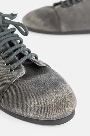 Marsèll Lace-up Casual Denim Flat Shoes