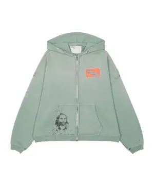 PALY HOLLYWOOD Alta Cienega Zip-up Hoodie - Gray