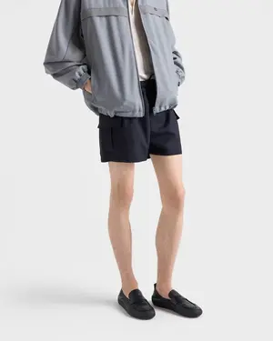 Prada Round Toe Loafers With Rubber Sole