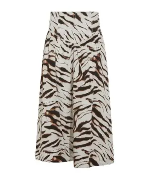GANNI Printed Midi Skirt