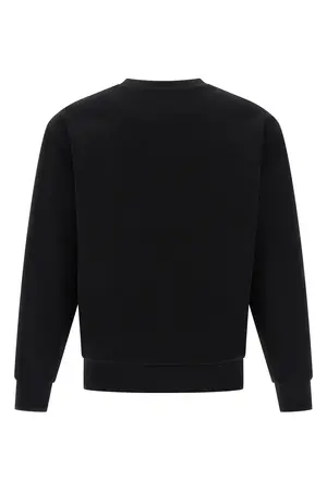 Prada Logo Plaque Crewneck Sweatshirt - Black