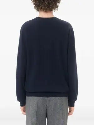 Valentino Garavani Vlogo Embroidered Wool Sweater