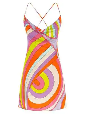 Emilio Pucci Marmo" Print Jersey Dress - Multicolor