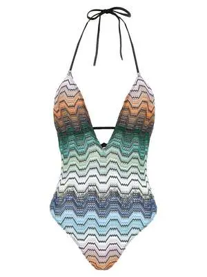 Missoni Greek Pattern One-piece Swimsuit - Multicolor