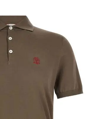Brunello Cucinelli Knitted Polo Shirt