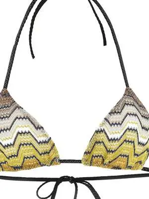 Missoni Raschel Lamé Bikini With Greek Motif - Multicolor